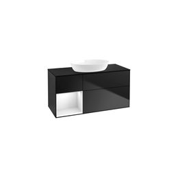 Villeroy & Boch V&B Waschtischunterschrank Wandbeleuchtung Finion 120cm, Pl b m, Rg glo wh. Lac, bla m Lac ; Villeroy & Boch (GA62GFPD)