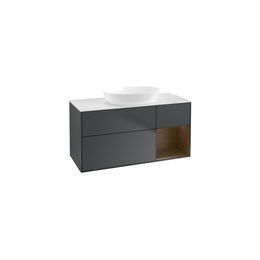 Villeroy & Boch V&B Waschtischunterschrank Finion 120cm, Pl w m, Reg wal ven, md bl. m Lac ; Villeroy & Boch (FA71GNHG)