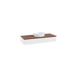 Villeroy & Boch V&B Waschtischunterschrank mit Frontstruktur Antao 120x19x50cm, WBP-farbe w. wal, wh. m Lac ; Villeroy & Boch (K10112MT)