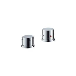 Hansgrohe Fertigmontageset Axor Starck 2-L-BW-Rand-Arm., mit Thermostat, chrom (10480000)