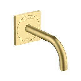 Hansgrohe Elektronischer Waschtischmischer Axor Uno UP, Ausladung 165mm, brushed brass (38119950)