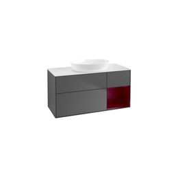 Villeroy & Boch V&B Waschtischunterschrank Finion 120cm, Pl w m, Reg Peo m Lac, Anthrac. m ; Villeroy & Boch (FA71HBGK)