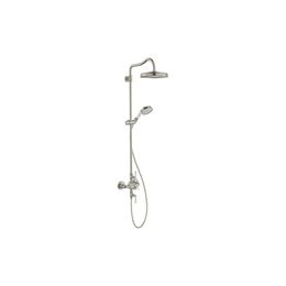 Hansgrohe Showerpipe Axor Montreux m TH, Kopfbrause, 240mm, 1j, Edelstahl-Optik (16572800)