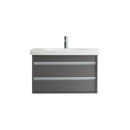 Duravit Waschtischunterschrank Ketho 80x45,5cm, graph ma, 2 Schubk., wandh&auml;ngend (KT664704949)