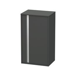 Duravit Halbhochschrank Ketho 50x36x88cm, T&uuml;r rechts, graphit matt (KT1266R4949)