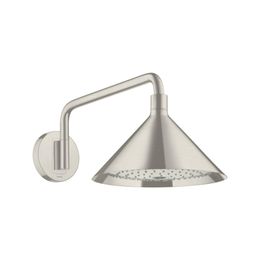 Hansgrohe Kopfbrause Axor m Arm, Wd, 240mm, 2jet, Edelstahl-Optik (26021800)