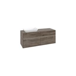 Villeroy & Boch V&B Waschtischunterschrank Collaro 140x54,8x50cm, WT l, LED 10W, st. Oa ; Villeroy & Boch (C117B0RK)