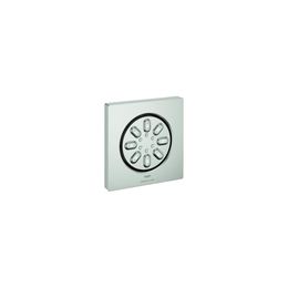 Grohe Seitenbrause Rainshower Aqua Cube 7,5x7,5cm, 2 Stahlarten, supersteel (26802DC0)