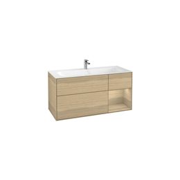 Villeroy & Boch V&B Waschtischunterschrank Wandbeleuchtung Finion 119,6x59,1cm, Reg re Oa ven, Oak Veneer ; Villeroy & Boch (G070PCPC)