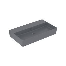 Villeroy & Boch V&B Waschtisch Memento 2.0 80x47cm, geschli., m &Uuml;L, graphite C-plus ; Villeroy & Boch (4A228JI4)