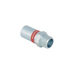 Geberit bergang Mapress C-Stahl d 12mmxR 1/2, m AG u Einschub, verzinkt (21931)
