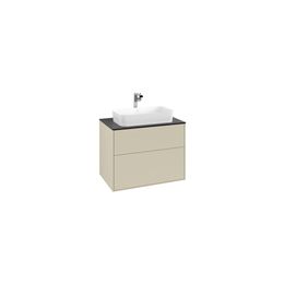 Villeroy & Boch V&B Waschtischunterschrank Finion 80x60,3cm, Abd.-Pl. bla m, si Gr m Lac ; Villeroy & Boch (F22200HJ)