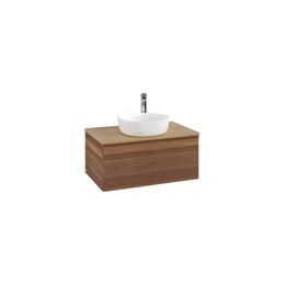 Villeroy & Boch V&B Waschtischunterschrank mit Frontstruktur Antao 80x36x50cm, HL, WBP hon. Oa, w. wal ; Villeroy & Boch (K30151HM)