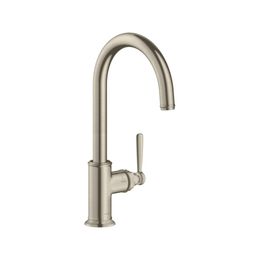 Hansgrohe Sp&uuml;ltisch-Einhebelmischer 260 Axor Montreux mit Schwenkauslauf, brushed nickel (16580820)