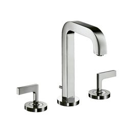Hansgrohe 3-Loch-Waschtischarmatur 170 Axor Citterio m A 140mm, m H-Gr, ZugstAblGar, Ros, chr (39135000)