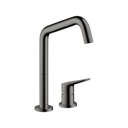 Hansgrohe 2-Loch-Sp&uuml;ltisch-Einhebelmischer 240 Axor Citterio M m Schwenkauslauf, polished black chrome (34820330)