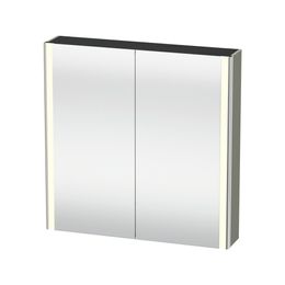 Duravit Uni-Spiegelschrank XSquare Steckd. F 80x80x15,5cm, st-g m, 2 Tür, LED, wandhängend (XS7112092921000)