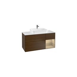 Villeroy & Boch V&B Waschtischunterschrank Wandbeleuchtung Finion 120cm, Pl wh. m, Reg re Oa ven, wal ven ; Villeroy & Boch (G421PCGN)