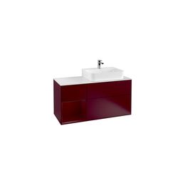 Villeroy & Boch V&B Waschtischunterschrank Wandbeleuchtung Finion 120cm, Abd.-Pl. wh. m, Reg li Peo, Peo m ; Villeroy & Boch (G141HBHB)