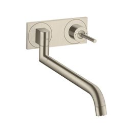 Hansgrohe Sp&uuml;ltisch-Wandeinhebelmischer Axor Uno UP, brushed nickel (38815820)