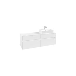 Villeroy & Boch V&B Waschtischunterschrank Collaro 160x54,8x50cm, WT r, LED 12W, wh. ma ; Villeroy & Boch (C136B0MS)