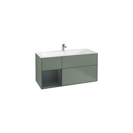 Villeroy & Boch V&B Waschtischunterschrank Finion 119,6x59,1cm, Rg l md b m La, Oli. m Lac ; Villeroy & Boch (F060HGGM)