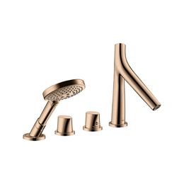 Hansgrohe Fertigset Axor Starck Organic 4-L-BW-Rand-Arm., m Thermostat, pol. r gold (12425300)