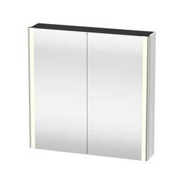 Duravit Uni-Spiegelschrank XSquare Steckd. F 80x80x15,5cm, we. hgl, 2 Tür, LED, wandhängend (XS7112085851000)