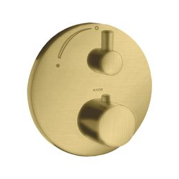 Hansgrohe Fertigmontageset Axor Uno UP-THM, mit Absperrventil, brushed brass (38700950)
