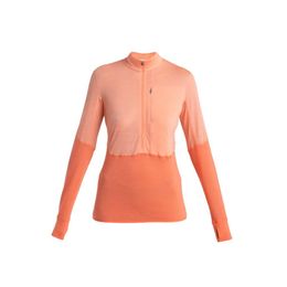 Icebreaker Sportsweatshirt 'Realfleece Descender' Damen Größe XS orange / apricot