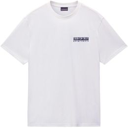 Napapijri T-Shirt 'VIGNONI' Herren Gr&ouml;&szlig;e S navy / dunkelorange / schwarz / wei&szlig;