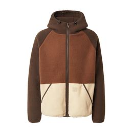 Iriedaily Fleecejacke 'Quentin' Herren Gr&ouml;&szlig;e XXL beige / braun / dunkelbraun