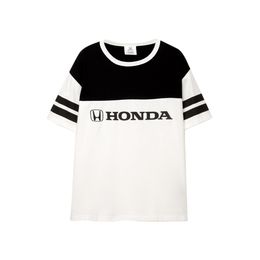 Pull&Bear Pull&bear T-Shirt 'HONDA' Herren Gr&ouml;&szlig;e M schwarz / offwhite