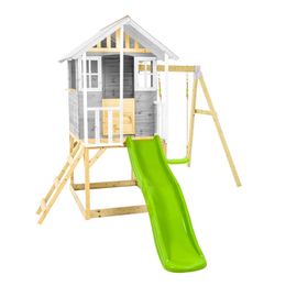 SONSTIGE Zwerkules Spielhaus Valli 2 inkl. Rutsche & Schaukel 352x280x244cm
