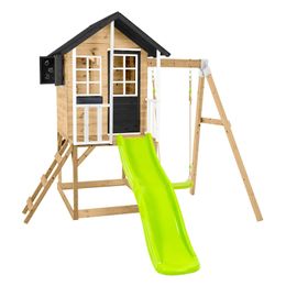 SONSTIGE Zwerkules Spielhaus Holli 2 inkl. Rutsche & Schaukel 352x280x224cm