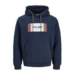 Jack & Jones Jack & Jones Sweatshirt 'JJHayato' Herren Gr&ouml;&szlig;e XXL navy / braun / wei&szlig;