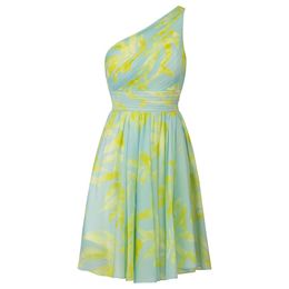 Kraimod Kleid Damen Größe 34 hellblau / limone / pastellgelb