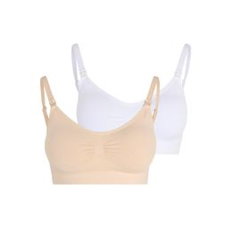 MAGIC BODYFASHION Umstand BH Damen Gr&ouml;&szlig;e 100 beige / wei&szlig;