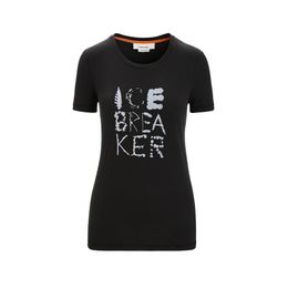 Icebreaker Funktionsshirt Damen Größe S pastellblau / schwarz