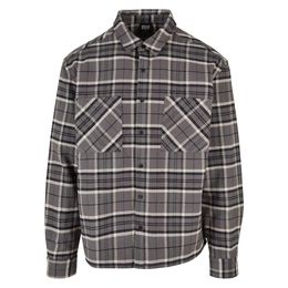 Urban Classics Button Up Shirt 'Kane' male Grey size 4XL