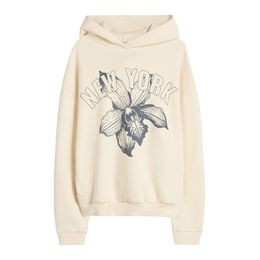 Bershka Sweatshirt Damen Gr&ouml;&szlig;e XS hellbeige / dunkelgrau