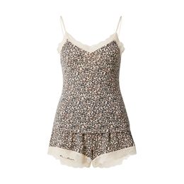 Hunkem&ouml;ller Hunkem&ouml;ller Pyjama 'Cami' Damen Gr&ouml;&szlig;e L beige / hellbraun / schwarz Winterkleid