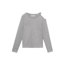 Mango Kids Shirt 'CUTL' M&auml;dchen Gr&ouml;&szlig;e 128 grau