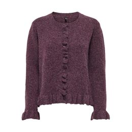 Only Strickjacke Damen Gr&ouml;&szlig;e XL dunkellila