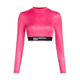 KARL LAGERFELD JEANS Shirt Damen Größe M pink / schwarz / weiß