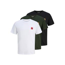 Jack & Jones Jack & Jones Shirt 'JJBRANDY' male Green, Black, White size S