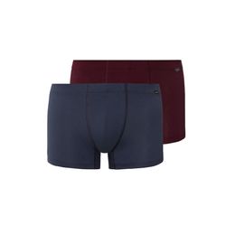 Hanro Boxershorts 'Essentials' Herren Gr&ouml;&szlig;e L basaltgrau / bordeaux