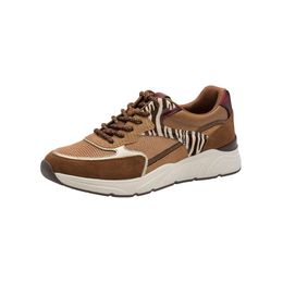 Tamaris Sneaker Damen Gr&ouml;&szlig;e 42 ecru / kastanienbraun / hellbraun / bordeaux