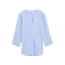 Tom Tailor Bluse Damen Gr&ouml;&szlig;e XXXL hellblau / wei&szlig;