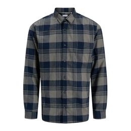 Jack & Jones Jack & Jones Button Up Shirt 'JJJames' male Blue size XL